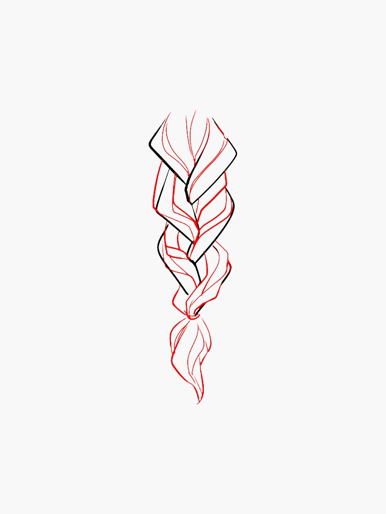 "braid sticker" Sticker for Sale by marosparo | Redbubble