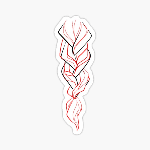 "braid sticker" Sticker for Sale by marosparo | Redbubble