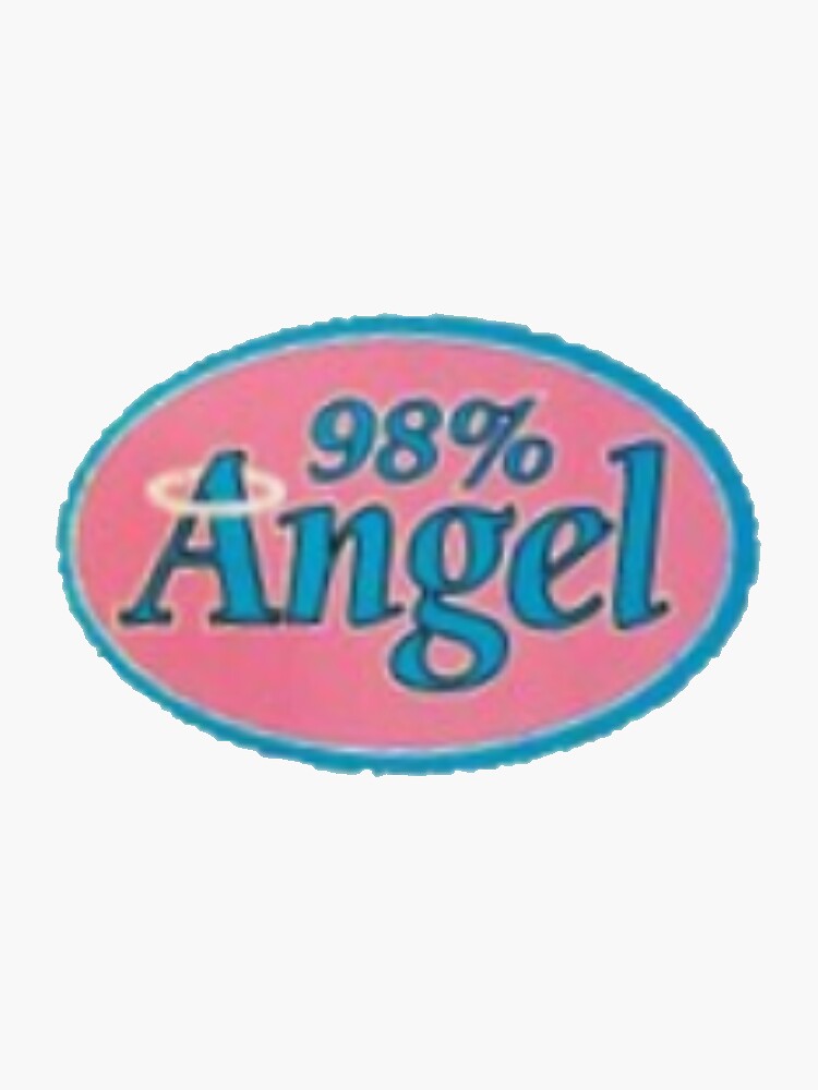 "Y2k 98% Angel Sticker and Pin" Sticker for Sale by -y2k- | Redbubble