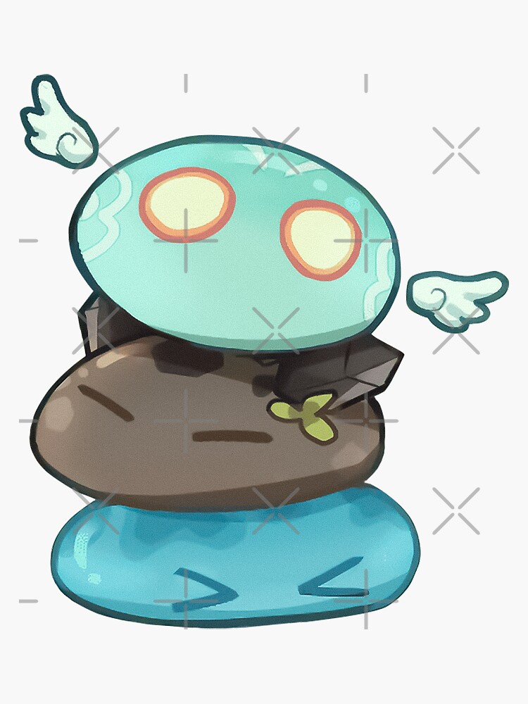 "Anemo/Geo/Hydro Slime | Genshin Impact Stickers "Slime Stack"" Sticker ...