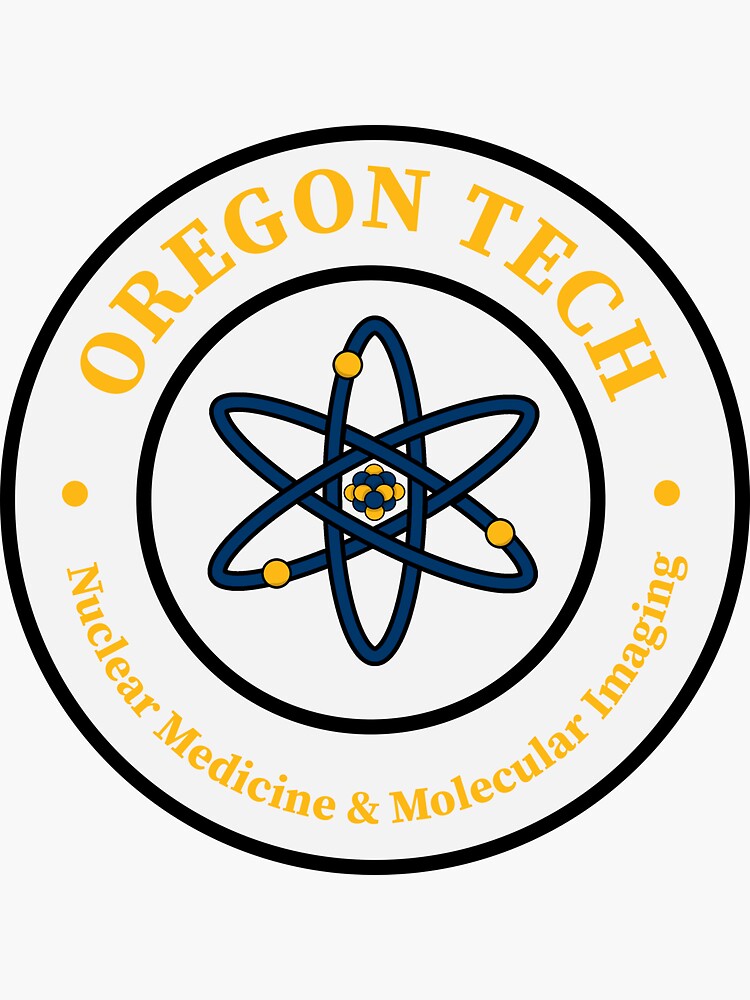 "nuclear medicine logo" Sticker for Sale by Allythompson | Redbubble