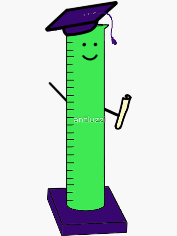 "Graduated Cylinder" Sticker for Sale by antluzzi | Redbubble