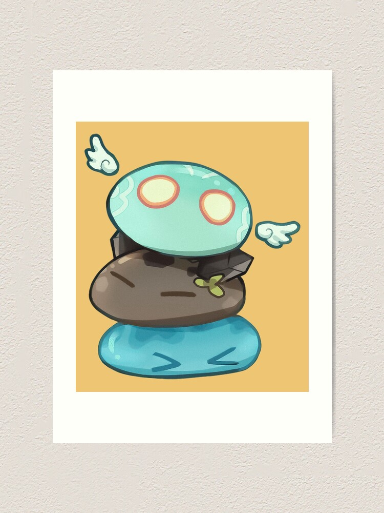 "Anemo/Geo/Hydro Slime | Genshin Impact Stickers "Slime Stack"" Art ...