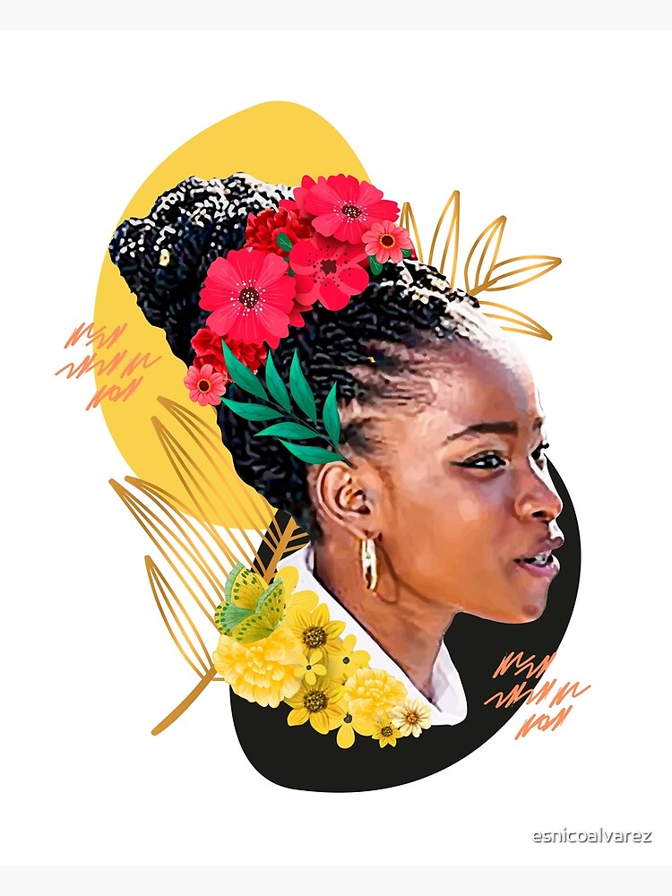 "Amanda Gorman Portrait" Poster for Sale by esnicoalvarez | Redbubble