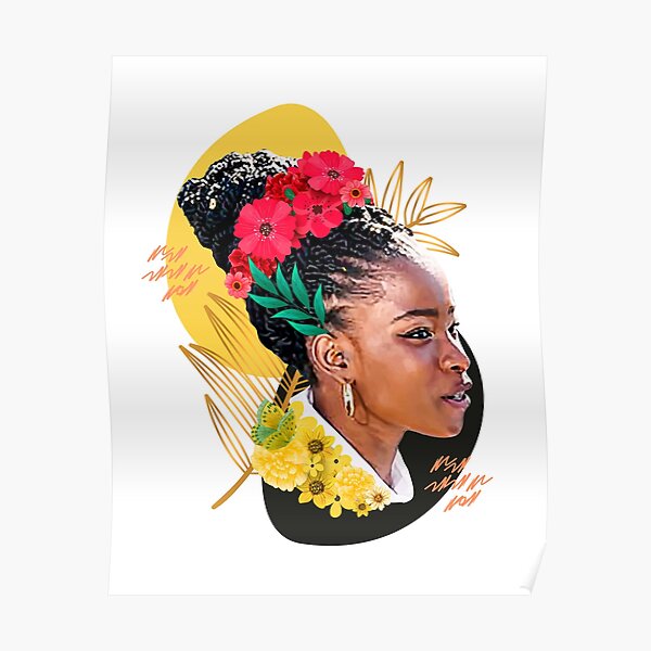 "Amanda Gorman Portrait" Poster for Sale by esnicoalvarez | Redbubble