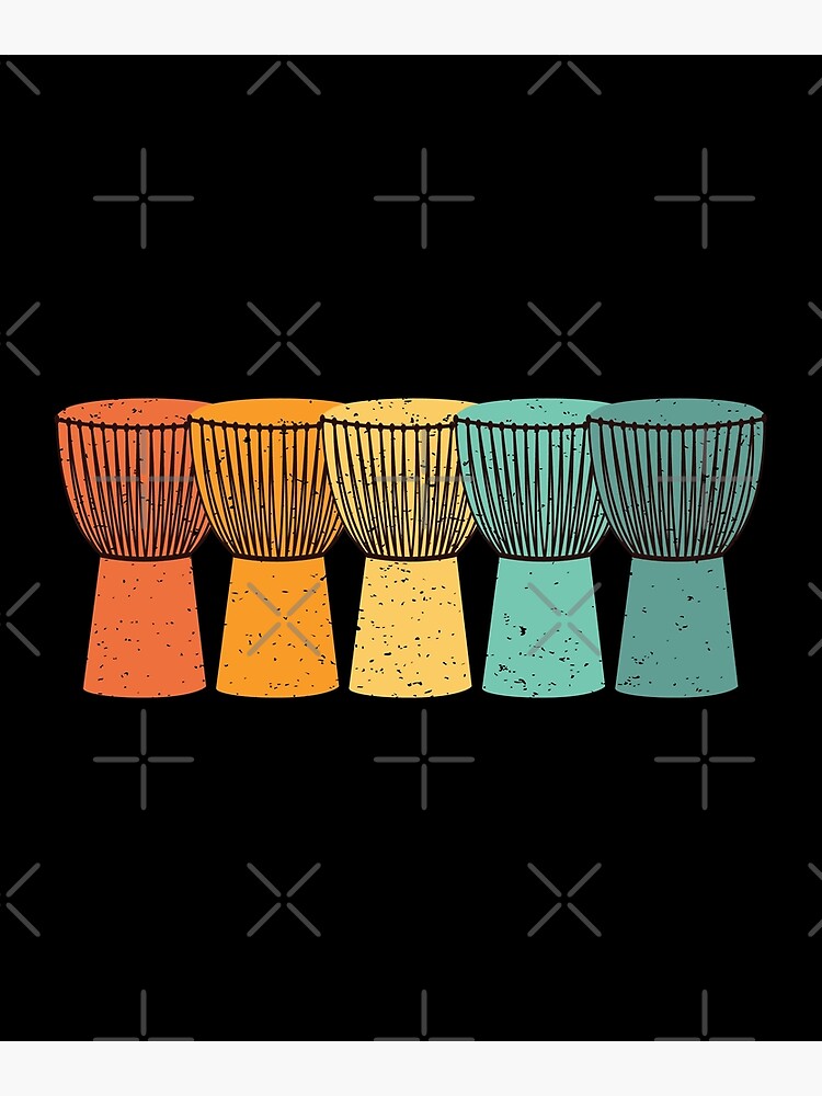 "Djembe African Drums Vintage Retro Style" Poster by EstelleStar ...