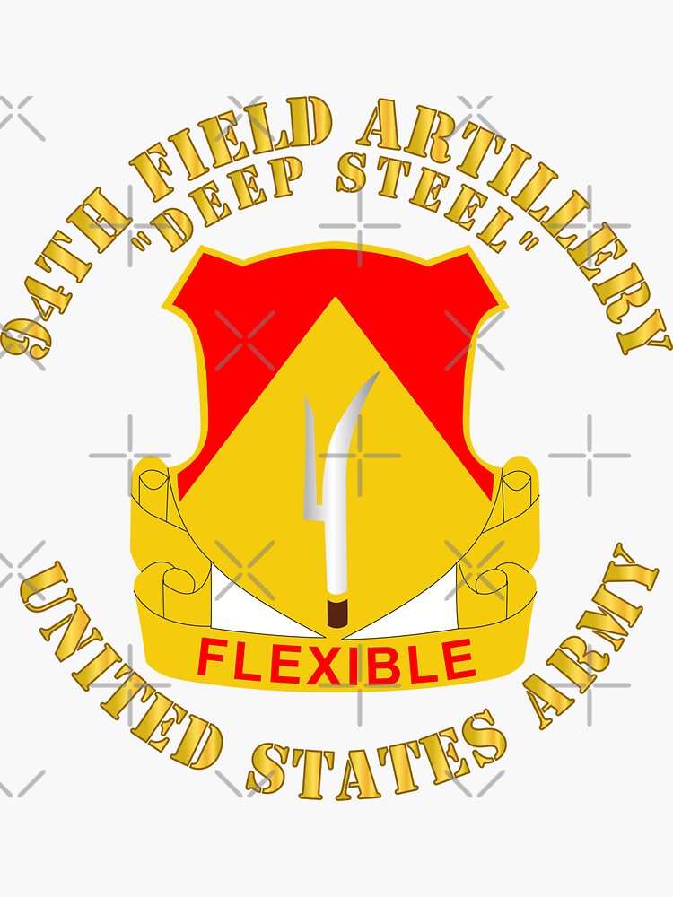 "Army - 94th Field Artillery Regiment - Deep Steel" Sticker for Sale by ...