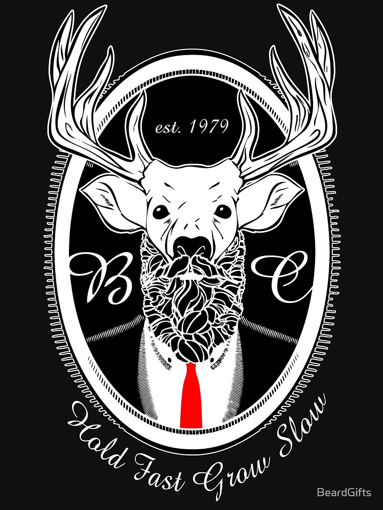 "Deer Beard Suit WHT" T-shirt by BeardGifts | Redbubble | beard circus ...