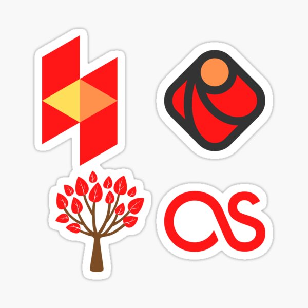 "Pack Red Logo" Sticker for Sale by XYStikersgo | Redbubble