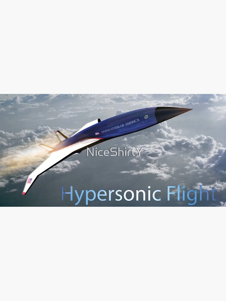 "air force one hypersonic flight" Sticker for Sale by NiceShirtY ...