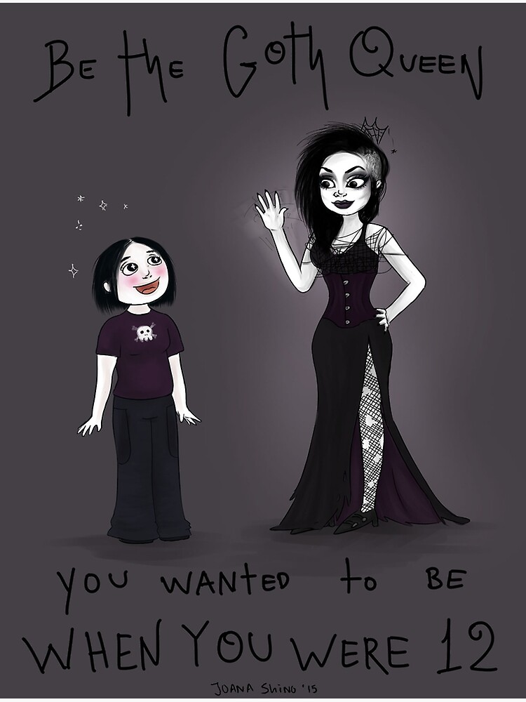 "Goth Queen" Poster by JoanaShino | Redbubble