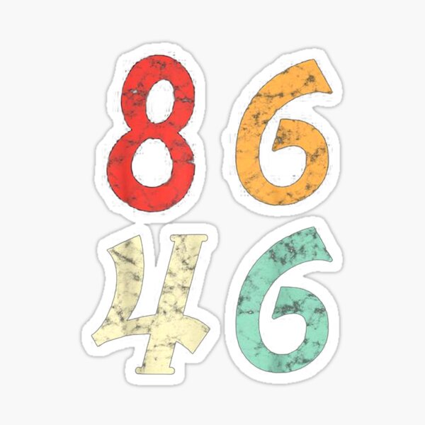86 46 Stickers | Redbubble