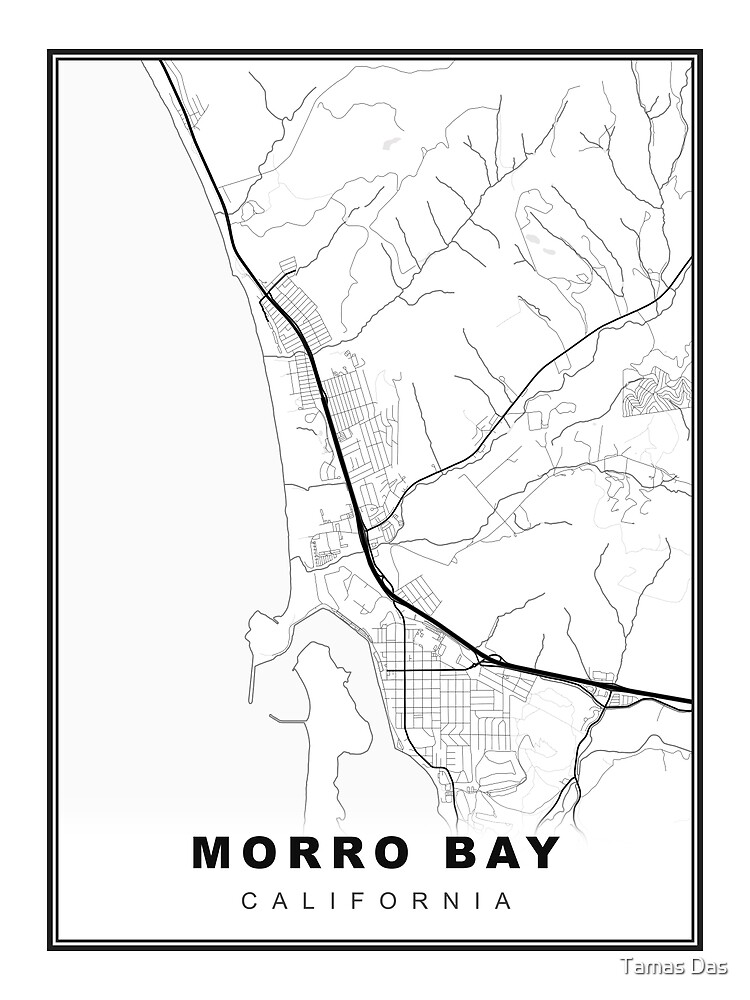 "Morro Bay Map" Poster for Sale by sibudas | Redbubble