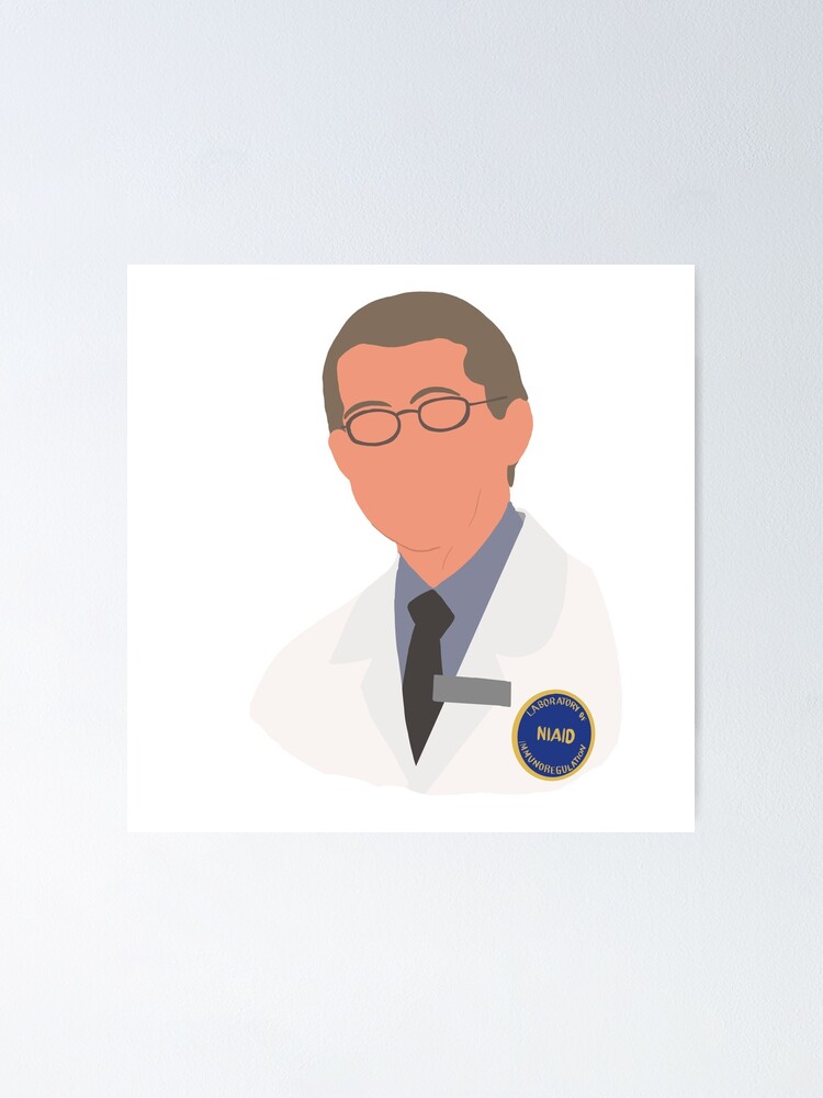 "Dr. Fauci Portrait" Poster by GrellenDraws | Redbubble