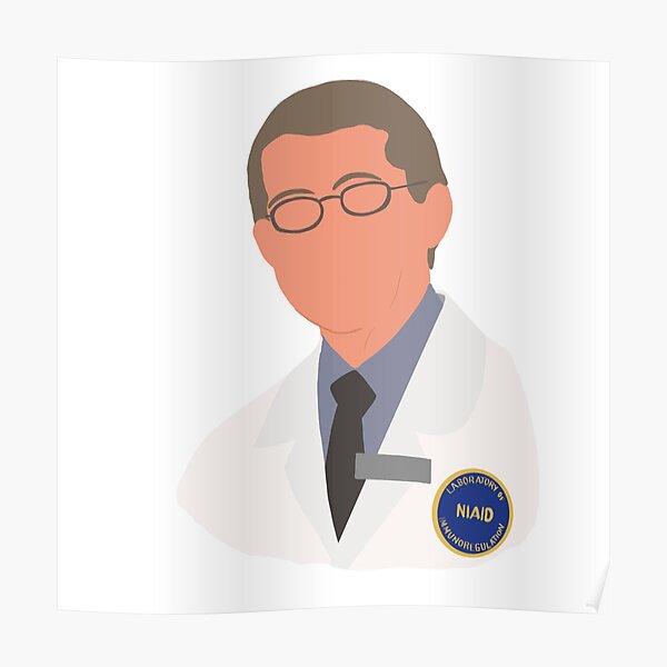 "Dr. Fauci Portrait" Poster by GrellenDraws | Redbubble