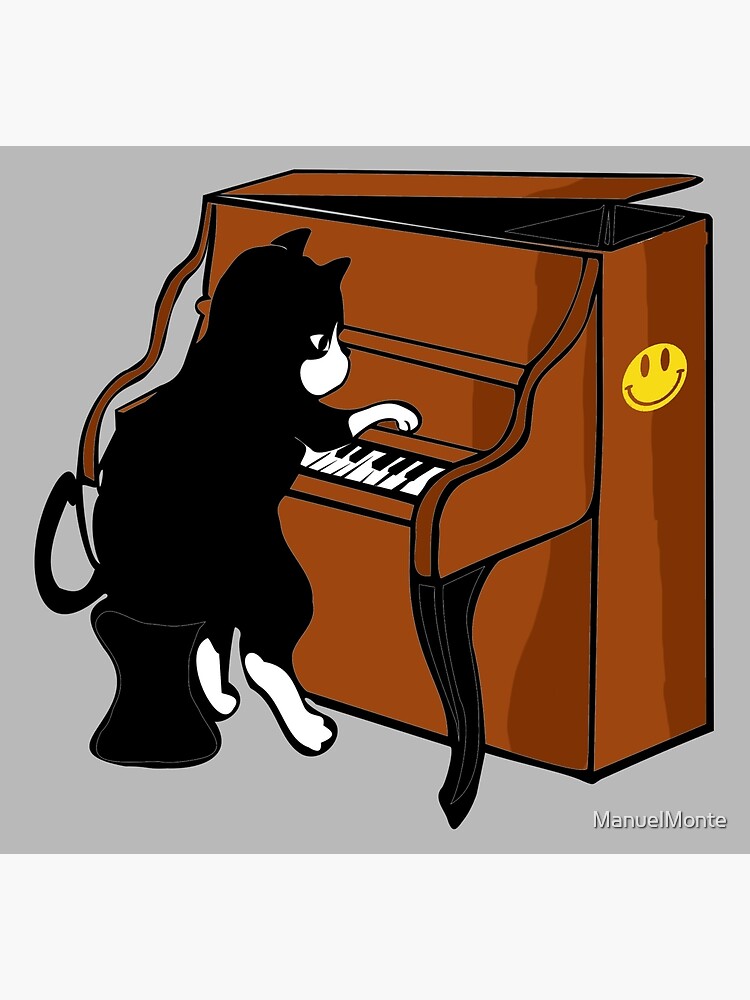 "Piano Cat" Photographic Print by ManuelMonte | Redbubble