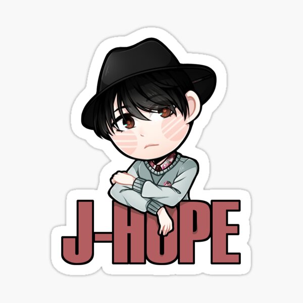 "J-hope Chibi Sticker" by matchamori | Redbubble
