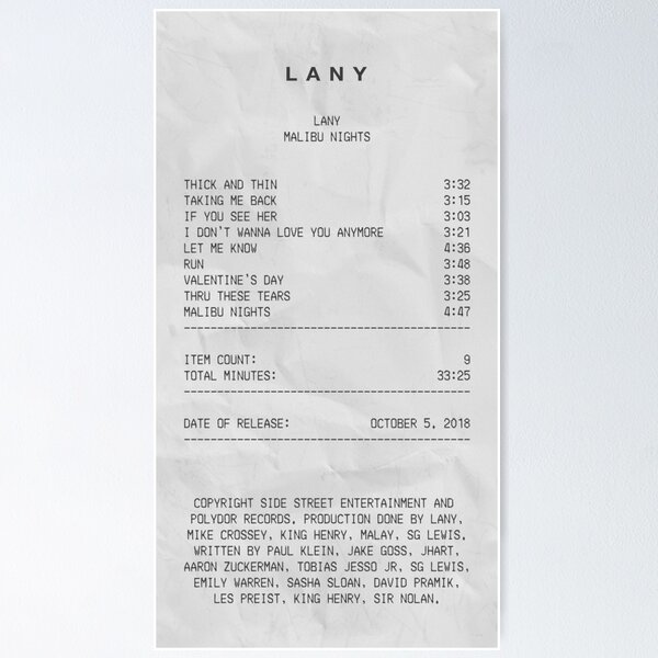 Lany Merch & Gifts for Sale | Redbubble