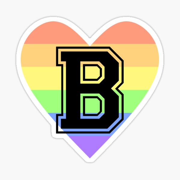 "Varsity Hearts - B (Pride)" Sticker for Sale by AzureCity | Redbubble