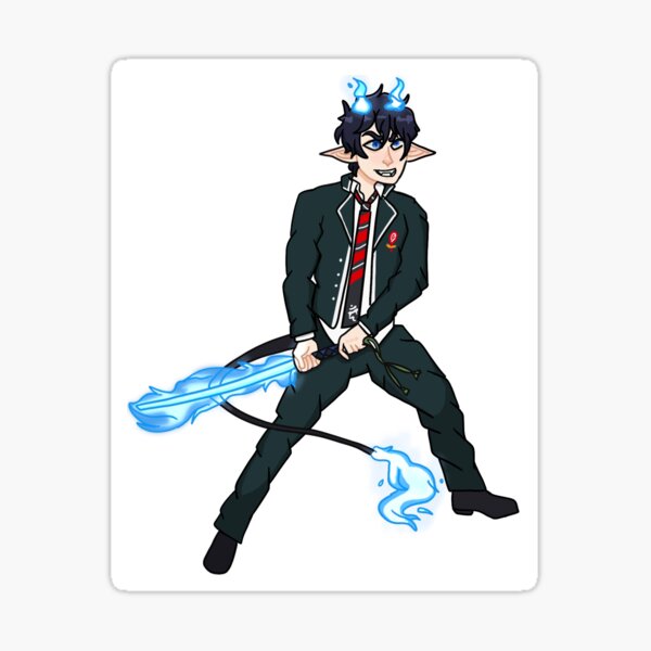 "Blue Exorcist" Sticker by creativesoal | Redbubble