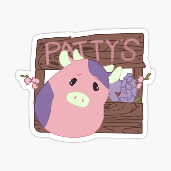 "Patty the Cow" Sticker by saydieh | Redbubble