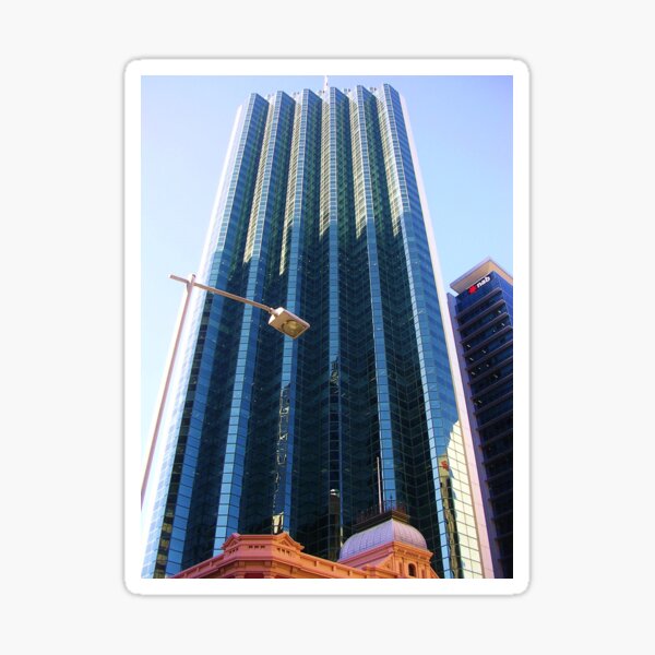 "Perth Skyscraper" Sticker by lezvee | Redbubble