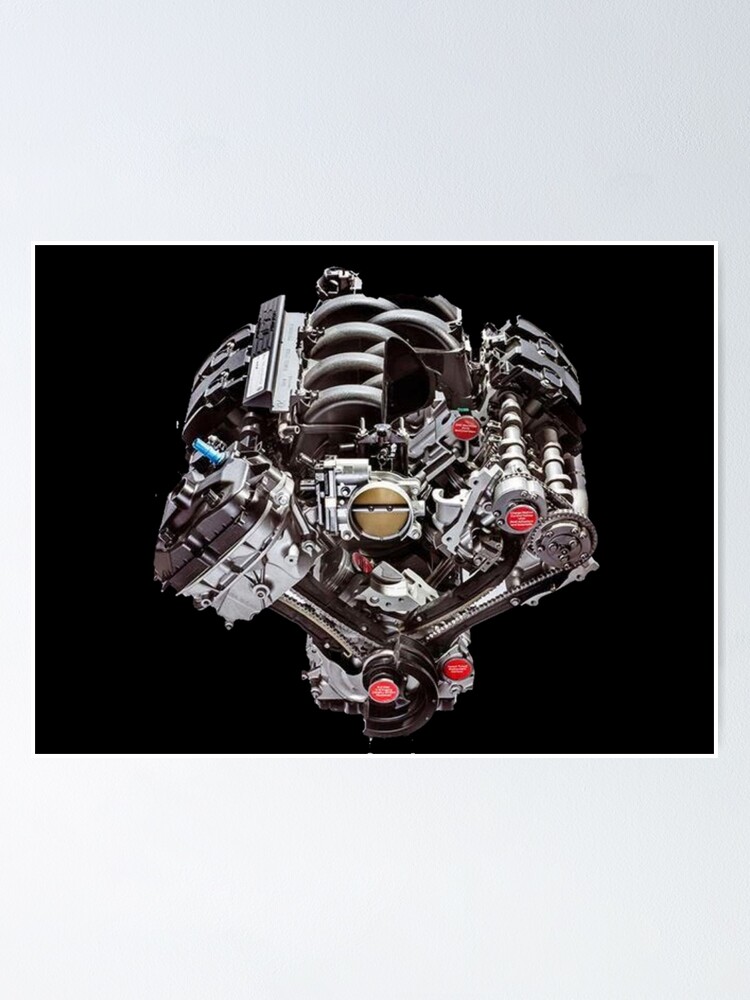 "V8 engine" Poster by shanilhasantha | Redbubble