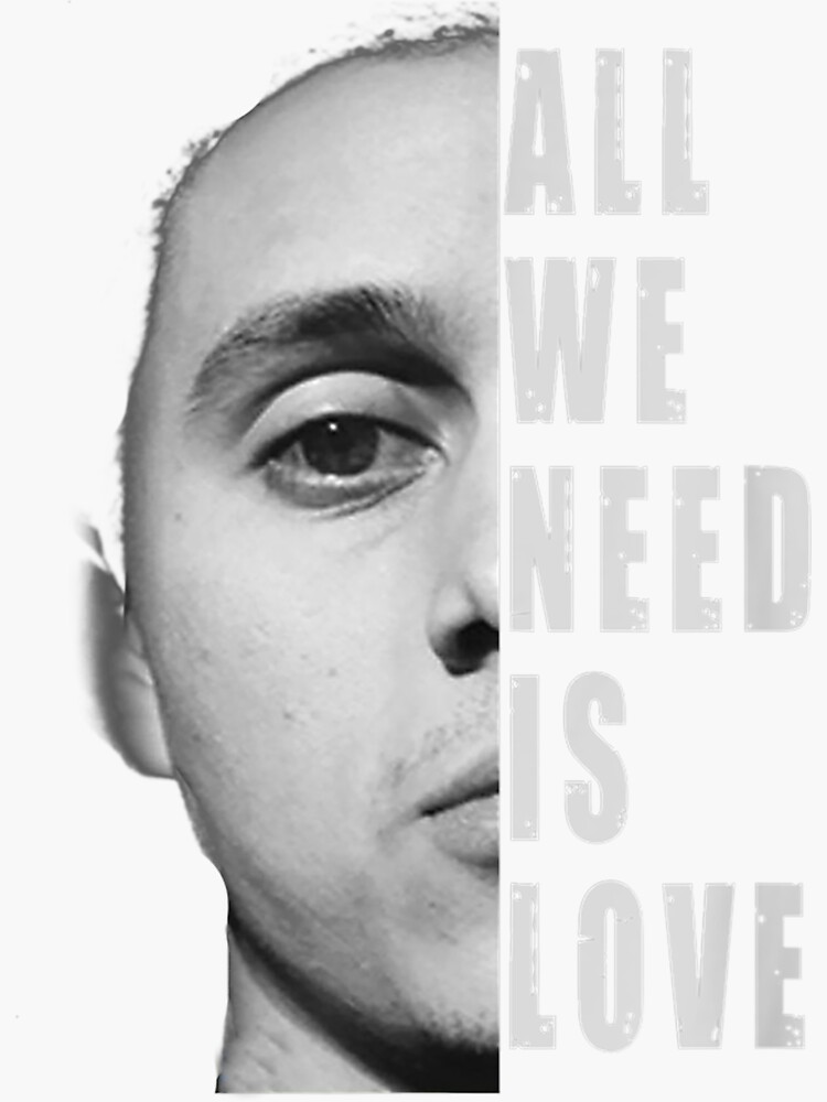"Canserbero All I need is love" Sticker by parrishherrera | Redbubble