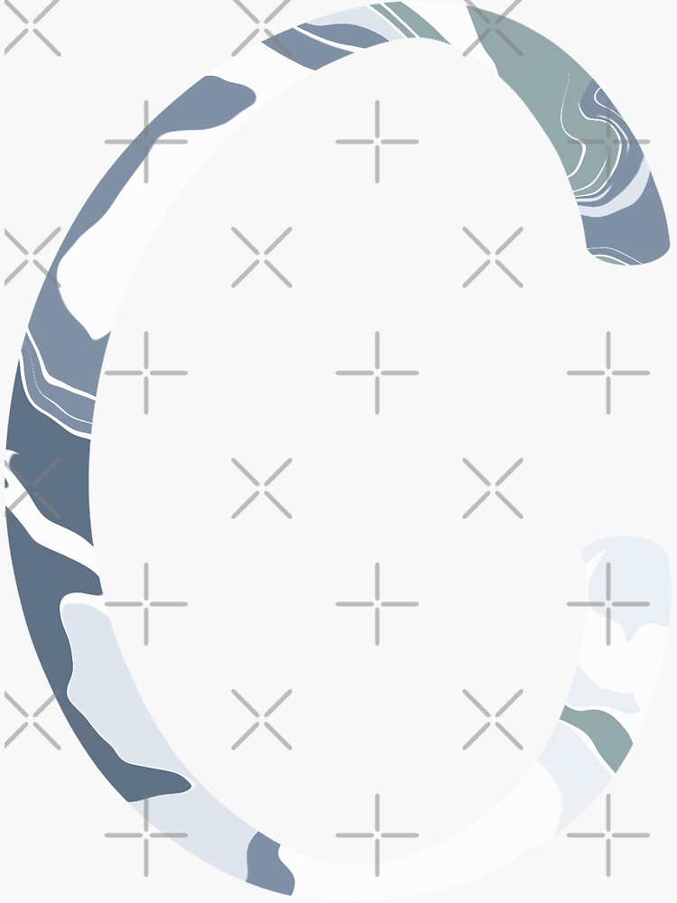 "Letter C Sticker" Sticker by novasprints | Redbubble