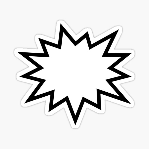 "Blank or Empty Scream Bubble / Shout Balloon" Sticker for Sale by ...