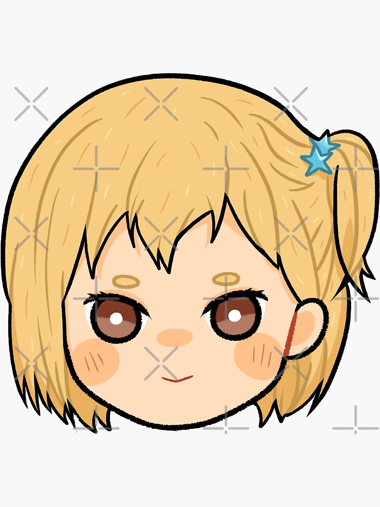 "Yachi Hitoka Chibi" Sticker for Sale by ginreiart | Redbubble