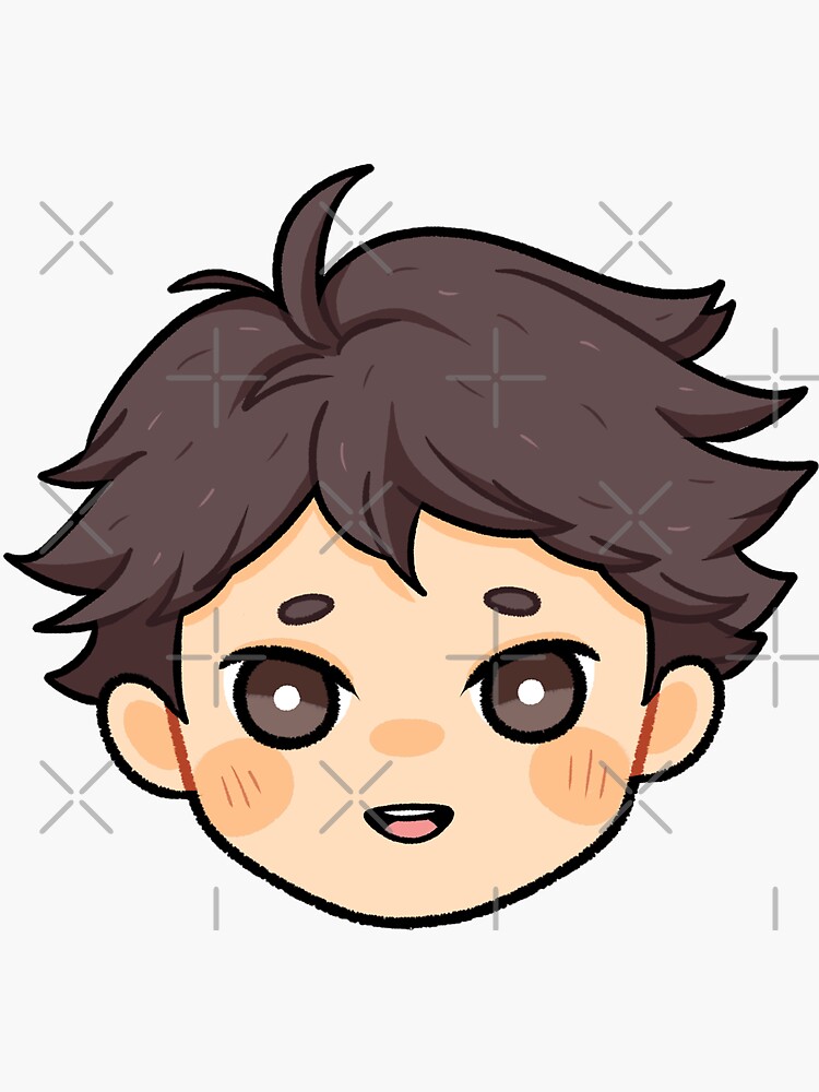 "Oikawa Toru Chibi" Sticker by ginreiart | Redbubble