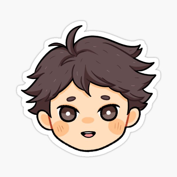 "Oikawa Toru Chibi" Sticker for Sale by ginreiart | Redbubble