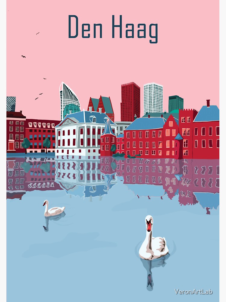 "Den Haag - The Hague - Multicolored" Sticker for Sale by VeronArtLab ...