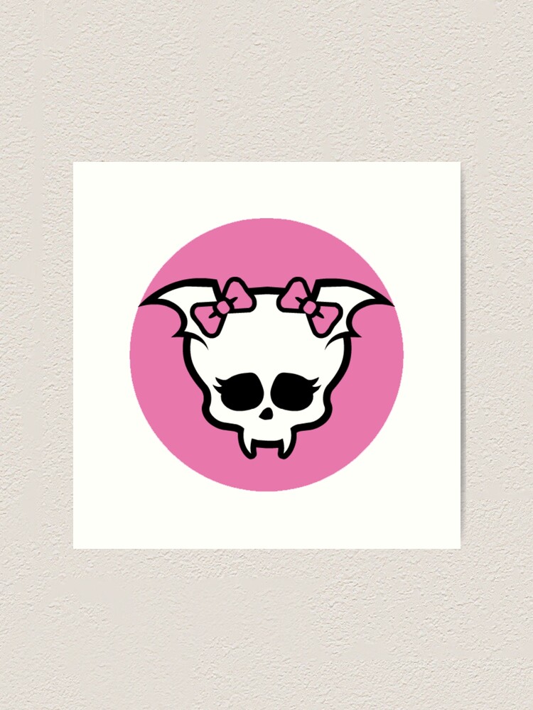 "draculaura logo" Art Print by lobotomyxpeach | Redbubble