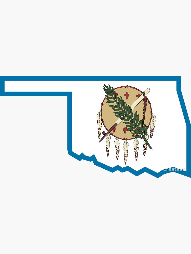 "Oklahoma" Sticker for Sale by createes | Redbubble