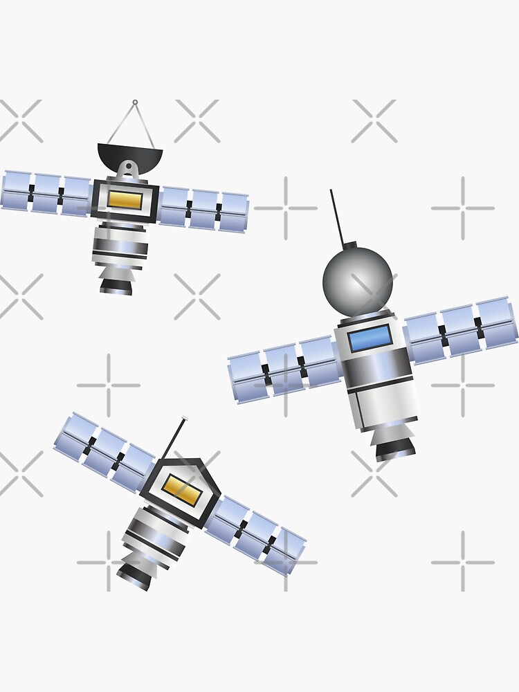 "Satellites" Sticker for Sale by AeroAstro | Redbubble