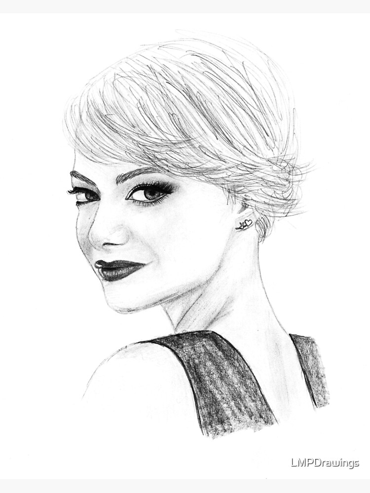 "Emma Drawing" Art Print by LMPDrawings | Redbubble