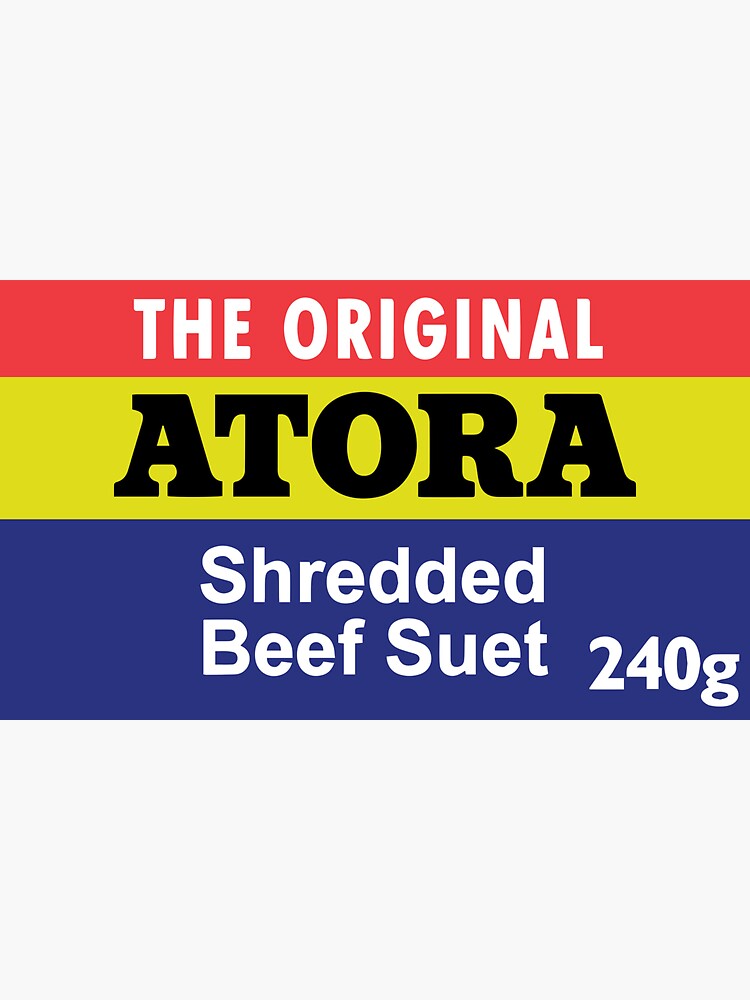 "Atora Beef Suet" Sticker for Sale by attractivedecoy | Redbubble