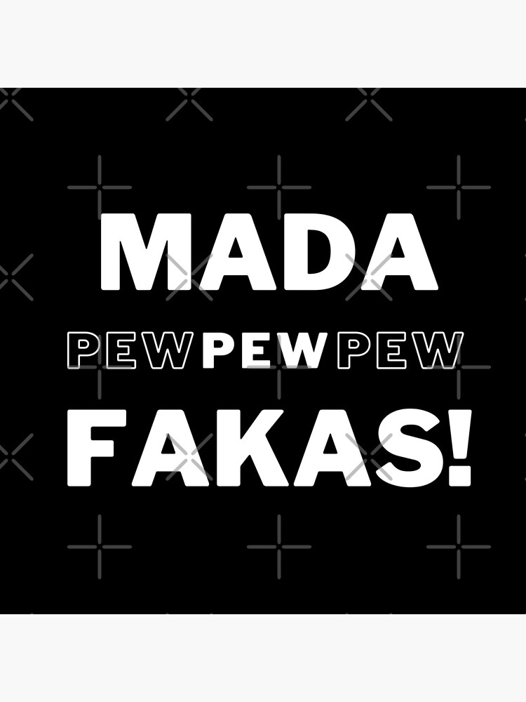 "Pew Pew Pew Mada Fakas Design for Cat Lovers" Poster for Sale by ...
