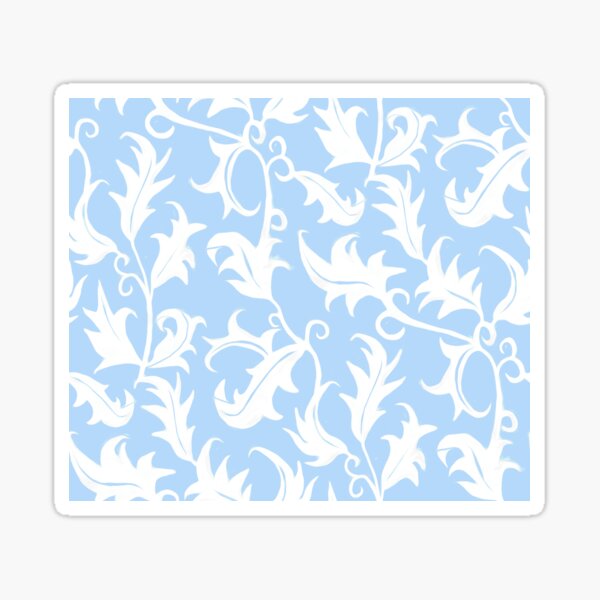 "Simple Art Nouveau Vines - Periwinkle " Sticker for Sale by TigaTiga ...