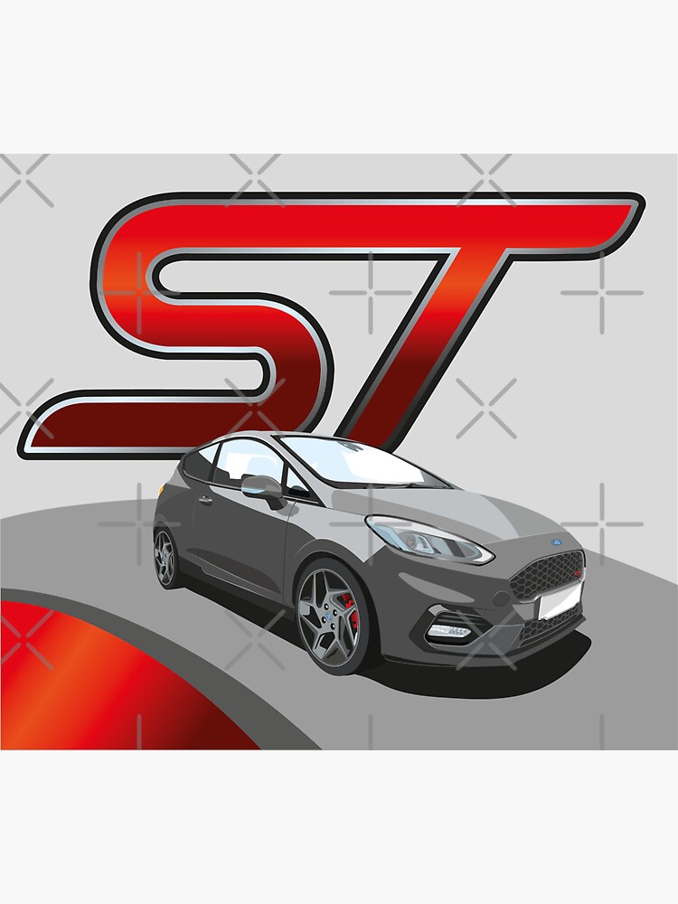 "Ford Fiesta ST" Sticker for Sale by MarkDDesigns | Redbubble