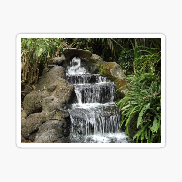 "Waterfall fountain" Sticker for Sale by greentiger1 | Redbubble