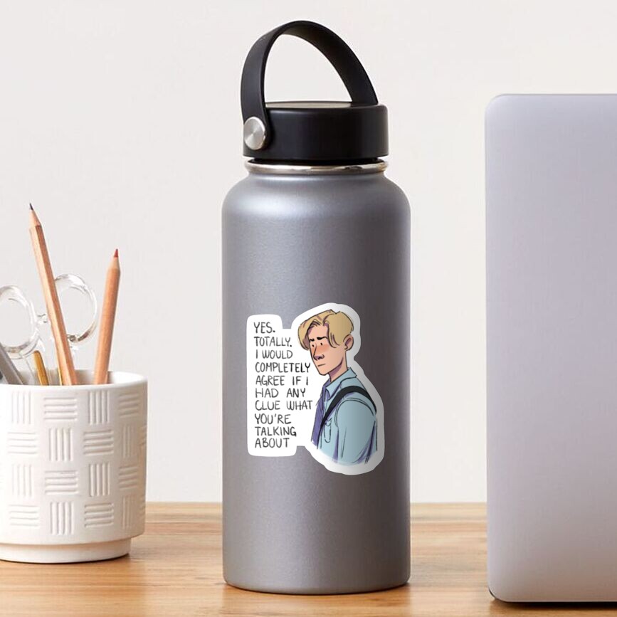 "Confused Alex" Sticker by mbj-art | Redbubble