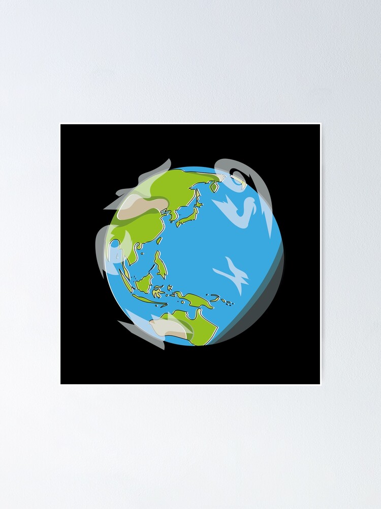 "Planet Earth Illust Design" Poster by CocoSerre | Redbubble