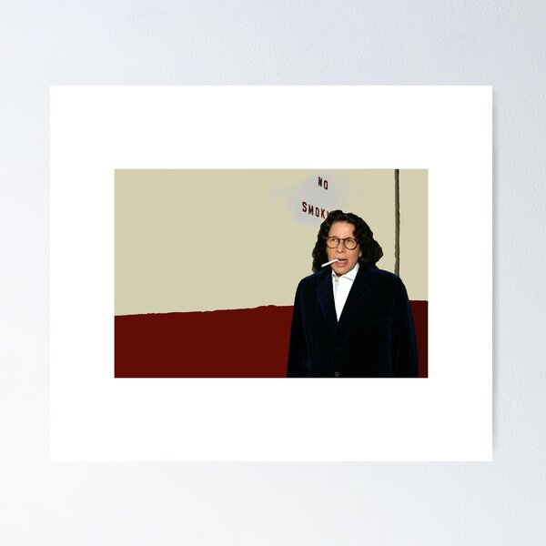 "Fran Lebowitz No Smoking Drawing" Poster for Sale by Gawop | Redbubble