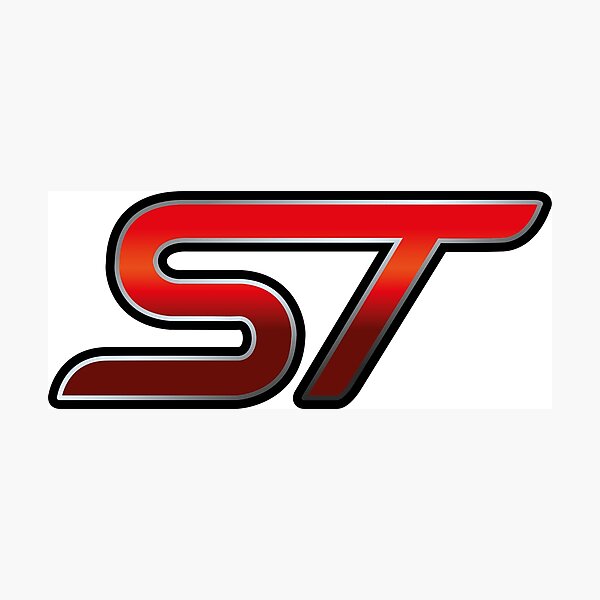 "Ford Fiesta ST logo" Photographic Print for Sale by MarkDDesigns ...