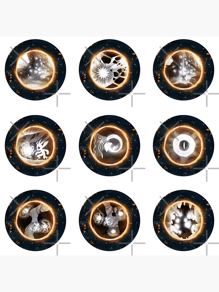 "Ori Stickers Achievements Set" Poster by stickertopic | Redbubble