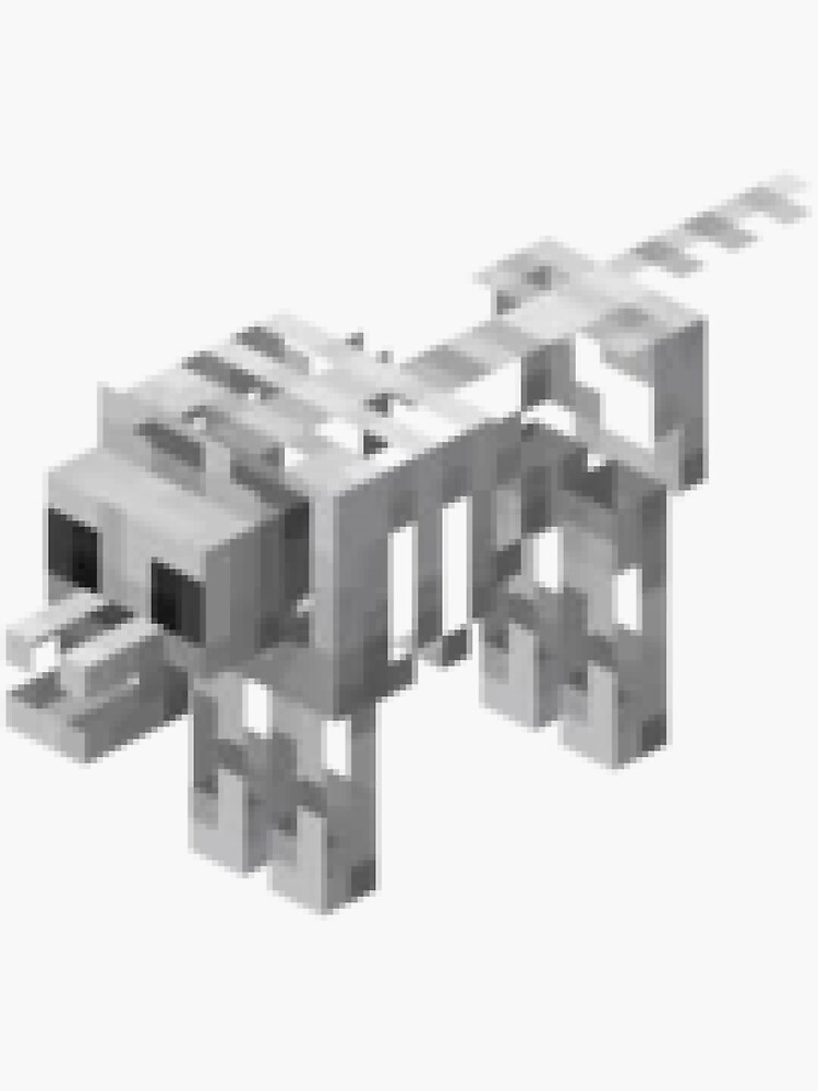 "Minecraft Wolf Bones" Sticker for Sale by MineMarket | Redbubble