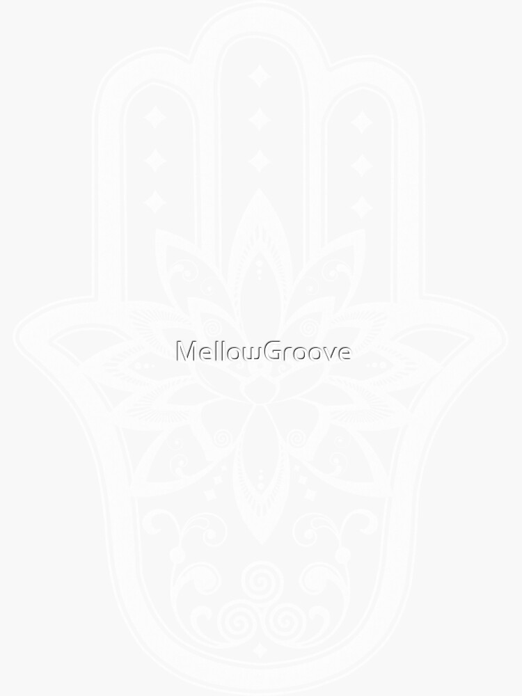 "Hamsa Hand Lotus Eye Flower" Sticker for Sale by MellowGroove | Redbubble